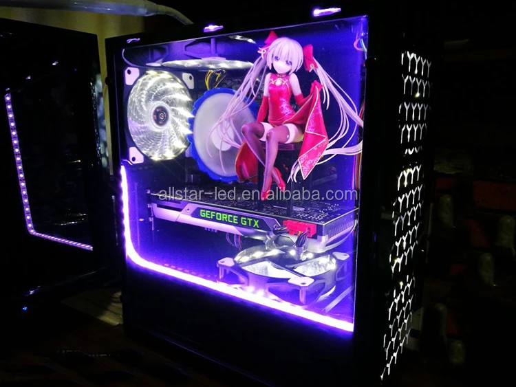 Sata Cable With Led/4pin Led Strip Lights Rgb 5050 Smd Ip65 Waterproof ...