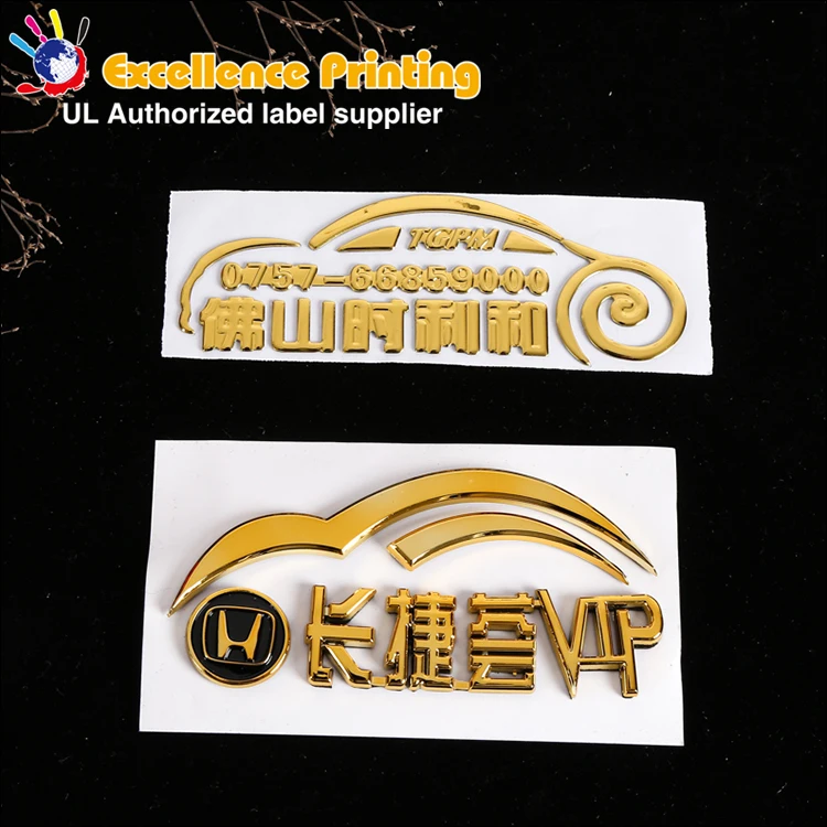 Custom Chrome Car Badge Emblems Plastic Chrome Badge Stickers,Auto Car ...
