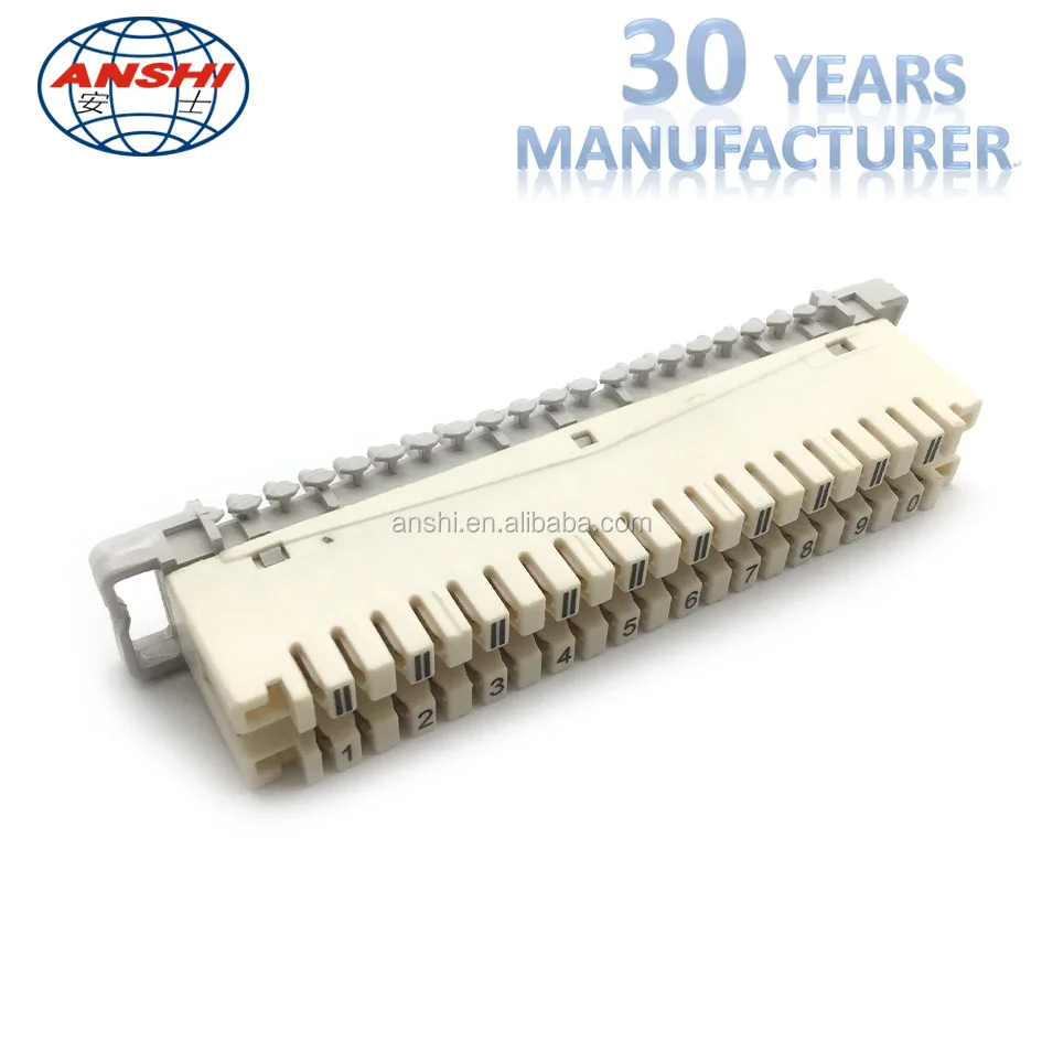 Anshi 10 Pairs Lsa Plus Krone Switching Module Mdf Main Distribution ...