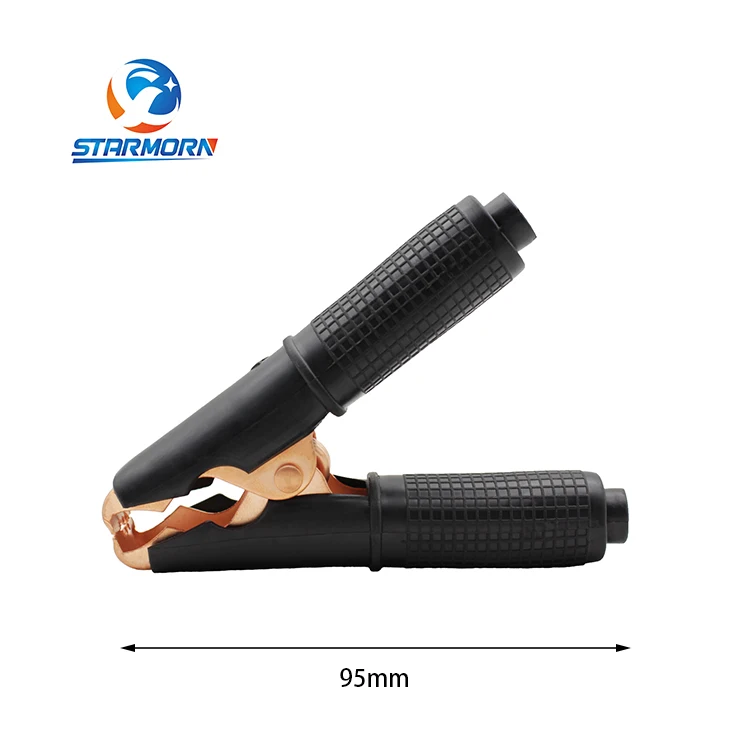 95mm 100A Copper Plated Alligator Battery Clips - STARMORN