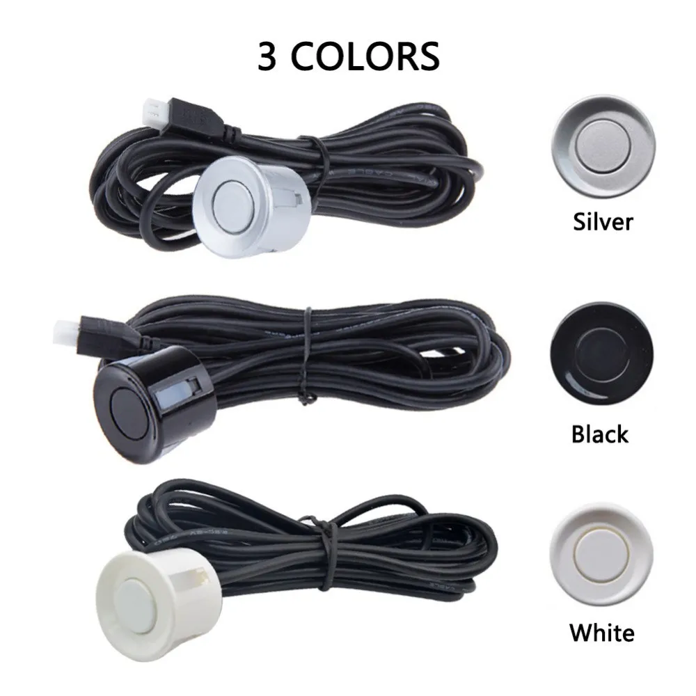 자동차 자동차 Parktronic Led 주차 센서 4 센서 역 백업 주차 레이더 모니터 감지기 시스템 백라이트 디스플레이