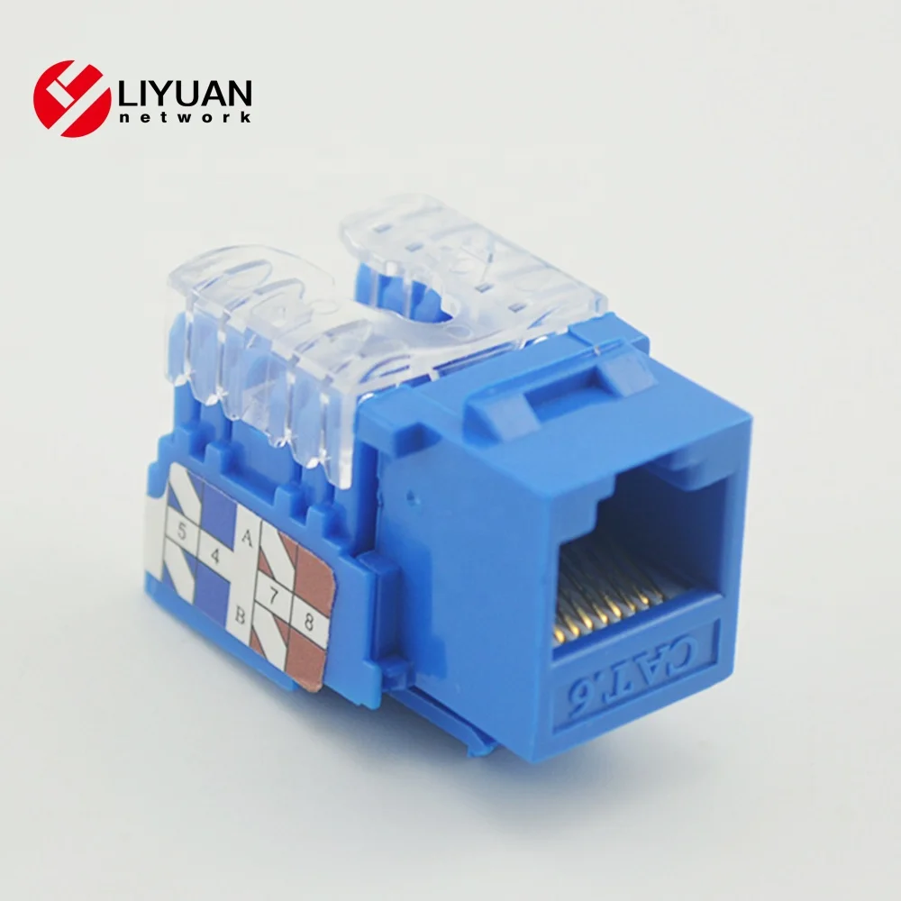 RJ45 Female Cat6 UTP 110 Punch Down Keystone Jack cat6| Alibaba.com