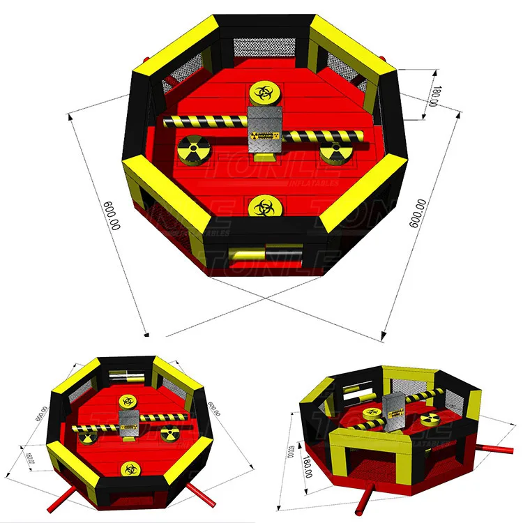 Cheap 4 Players Inflatable Last Man Standing - Total Wipeout