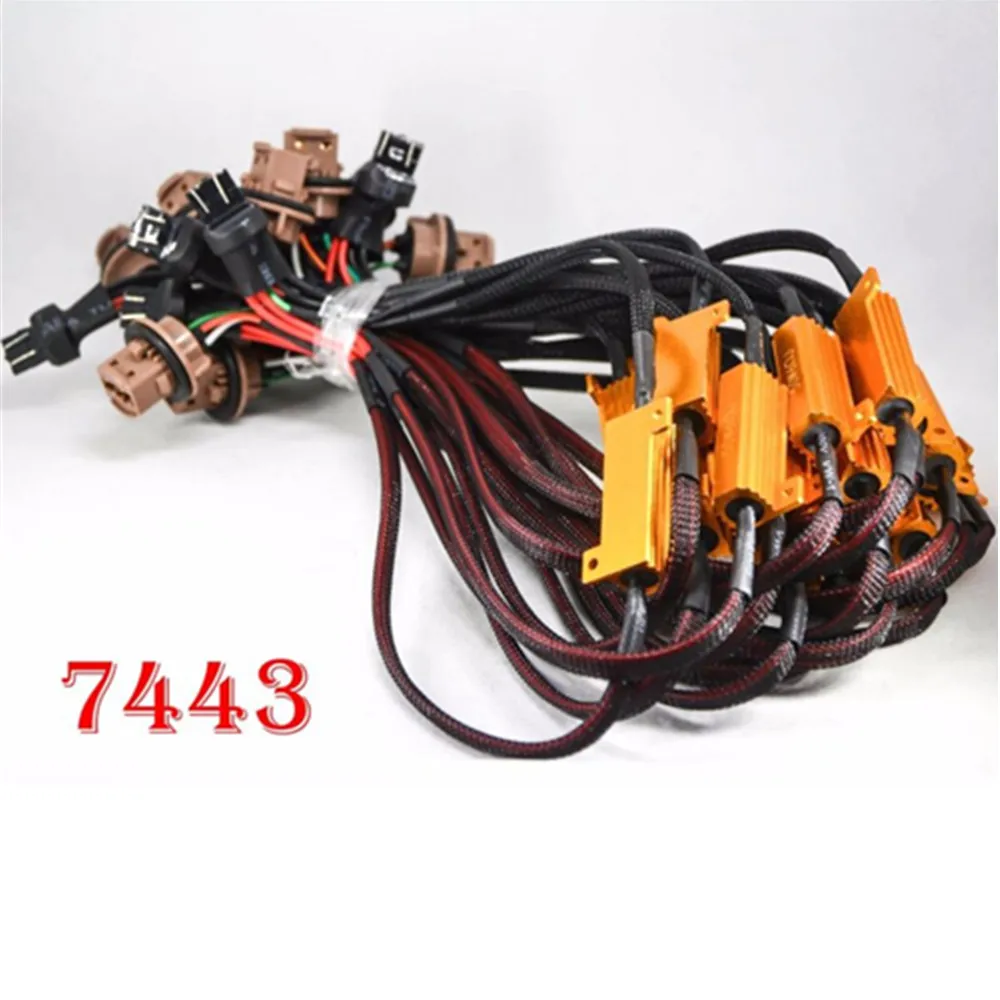 7443 7444 Led 테일 라이트 부하 저항 자동 Canbus 경고 Cancellers 부하 저항 12v 50w 6 옴 저항 ...