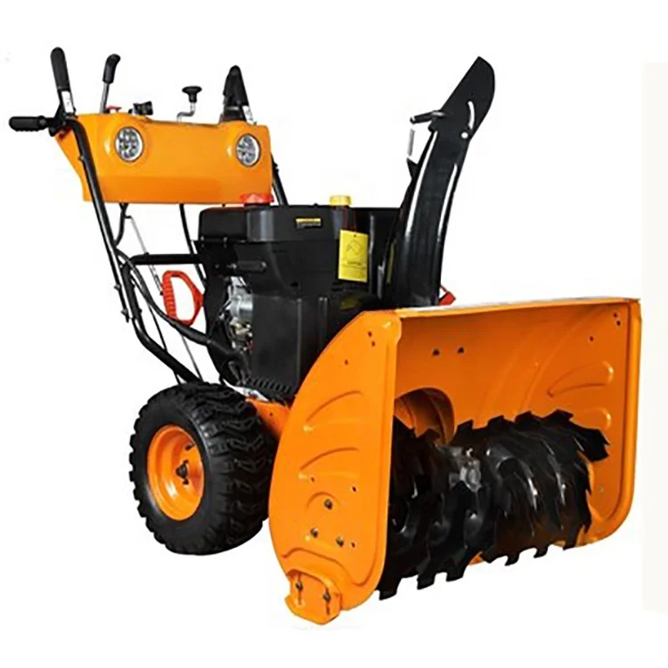 Walk Behind Mini Snow Thrower 6.5hp Hand Push Snowplows - Buy Snowplow ...