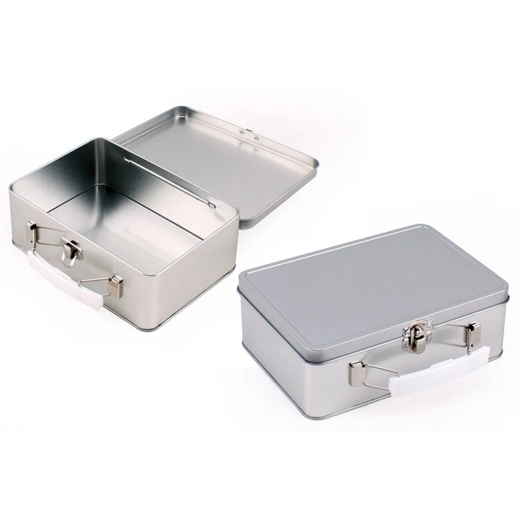 Rectangular Shaped Lunch Box With Lock And Key For Packaging Gift Tin ...