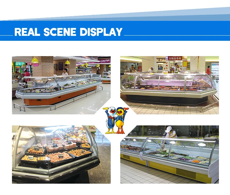 Refrigerated Serve Over Service Counter Chiller For Store E6 Alaska ...