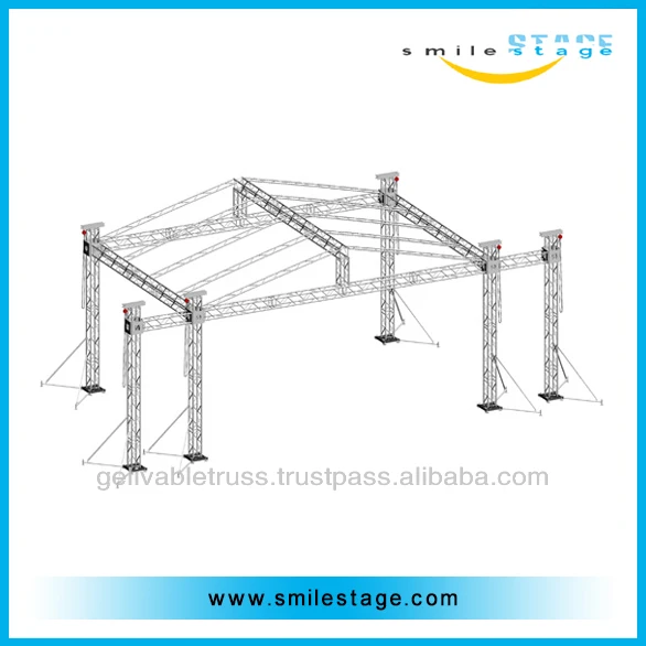 Steel Structure Steel Pipe Truss Stage Roof Truss Systems - Buy Roof ...