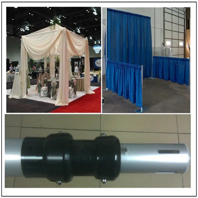 Adjustable Aluminum Pipe Drape Backdrop Stand Wedding Pipe And Drape ...