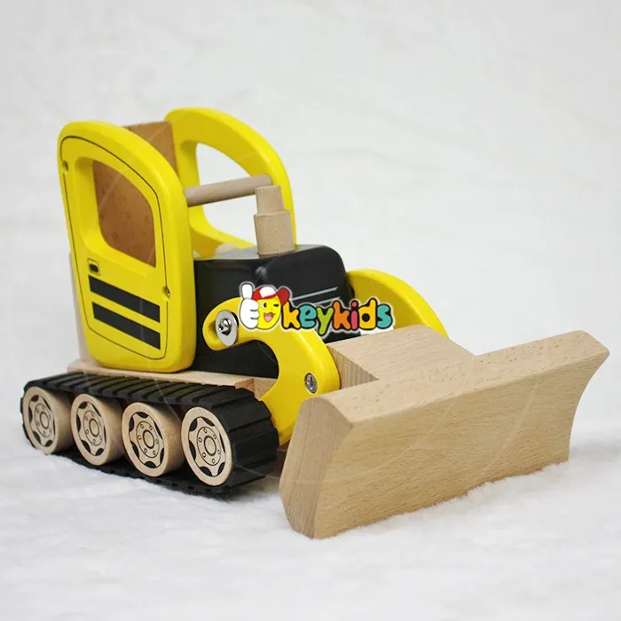 Wholesale Kids Play Small Wooden Toy Backhoe Best Design Children ...
