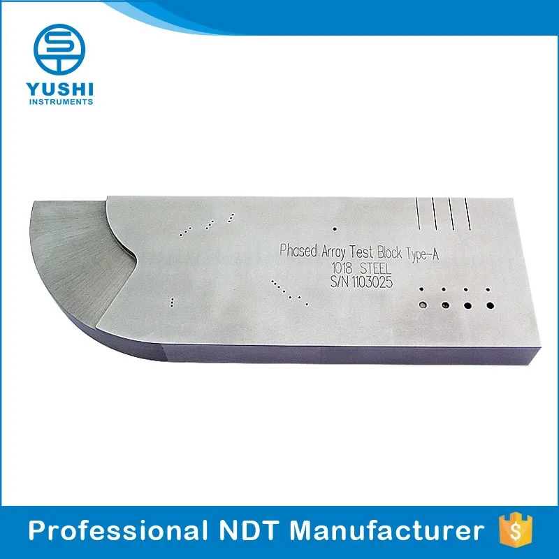 YUSHI IIW Type 1 Calibration Test Block - 1018 Steel