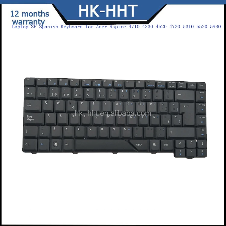 HK-HHT SP Spanish Laptop Keyboard for Acer Aspire 4710 4330 4520 4720 ...