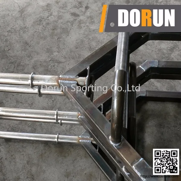 56" Long 20kg and 25kg Black 2 Inch Hex Barbell Trap Bar With Flat or ...