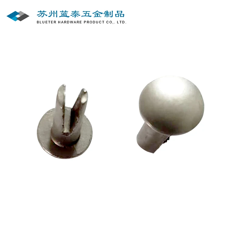 Nickel Rivets - Durable Brassed Bifurcated Split Leg Rivets