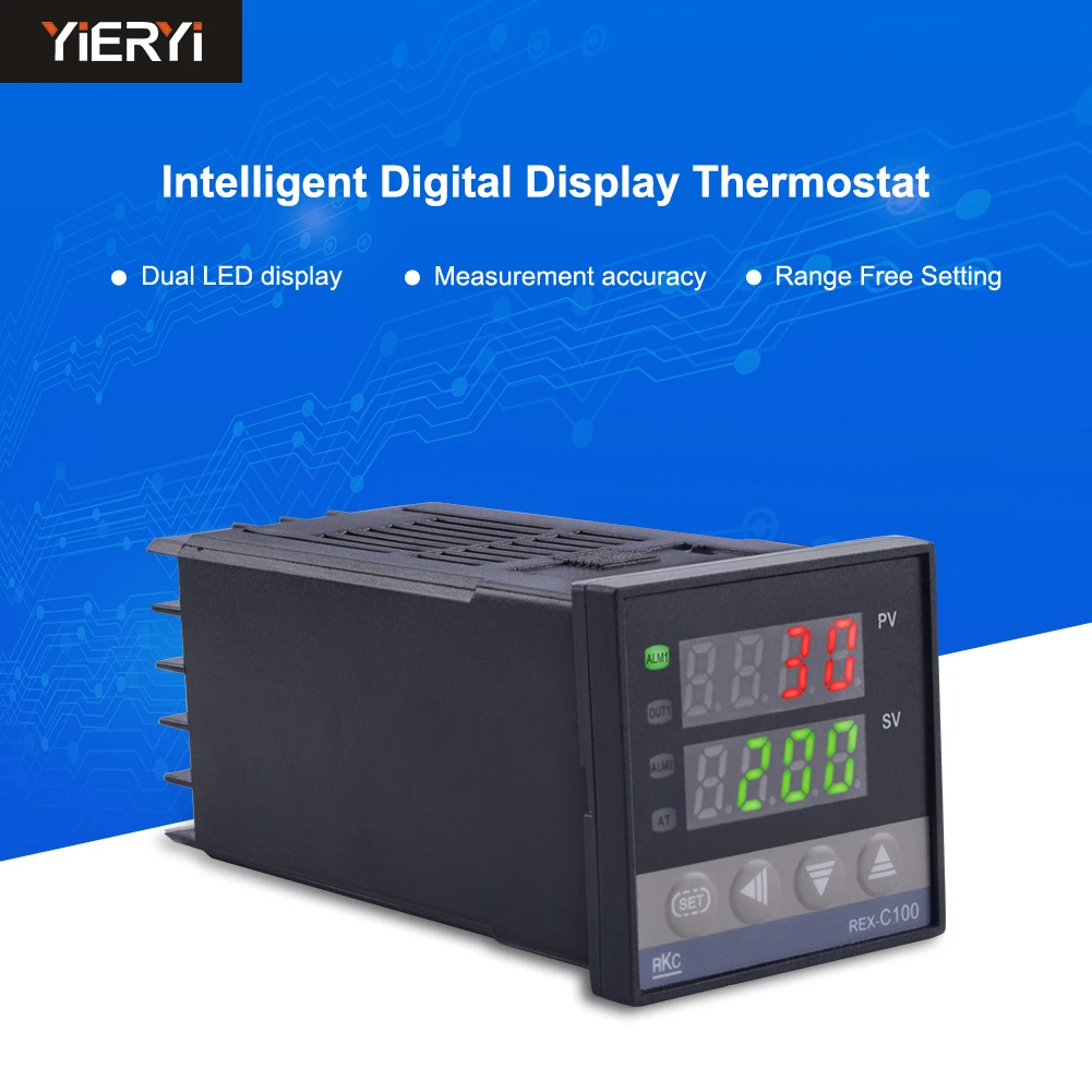 Thermostat Intelligent Rkc Rex-c100 Temperature Control Temperature ...