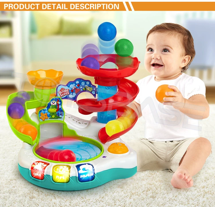 Juguetes Plastic Toys Electric Stairs Music Popping Baby Ball Kids Toy ...