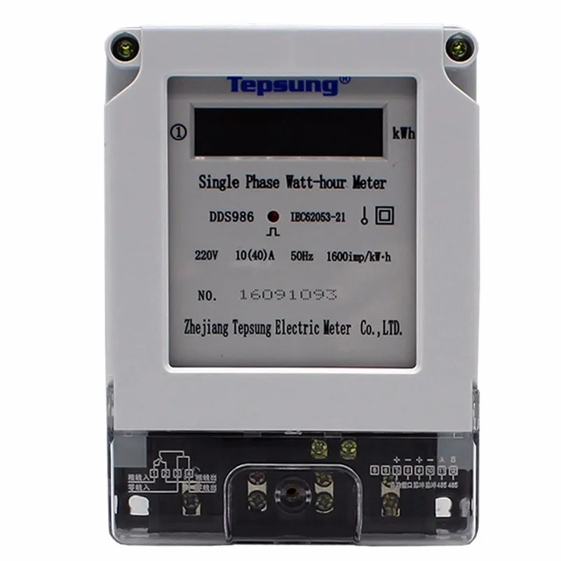 DDS986 Single Phase Digital Kilowatt Hour Meter - Smart Electric Meter