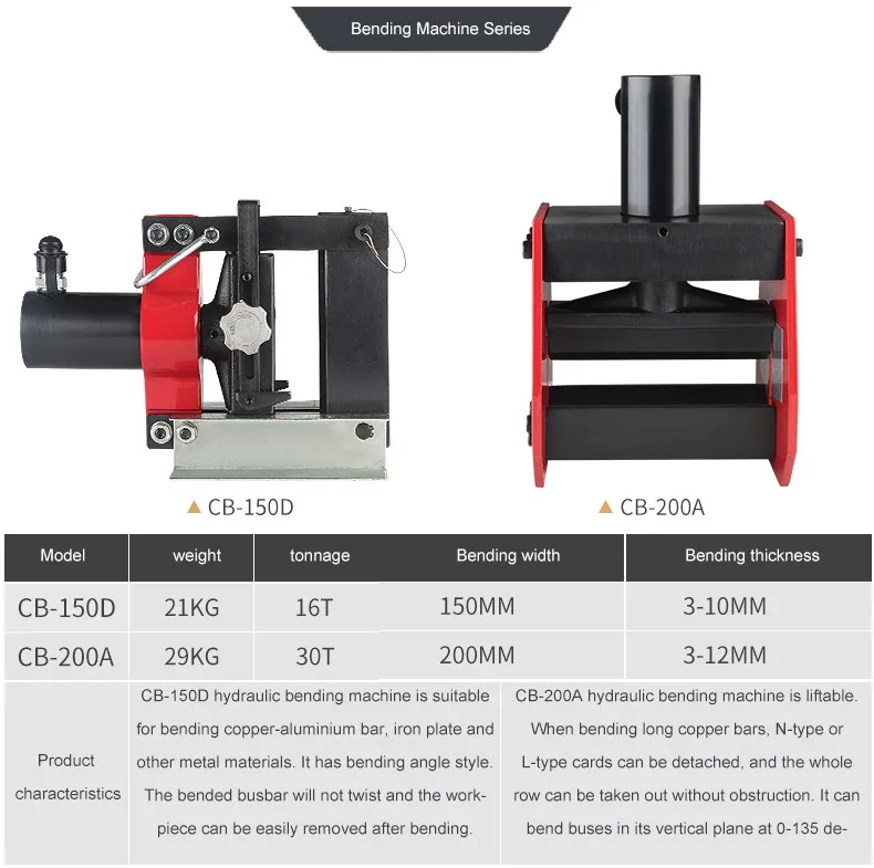 DHY-200 Three-in-one hydraulic punching bending cutting bus bar machine ...