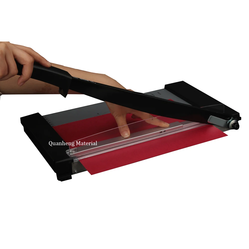 Office Using Manual Mini Paper Cutter Machine/ Desktop Photos Or Paper ...
