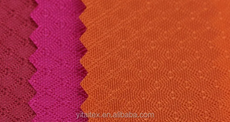 200 Denier Double Line Diamond Ripstop Nylon Fabric with PU Coated