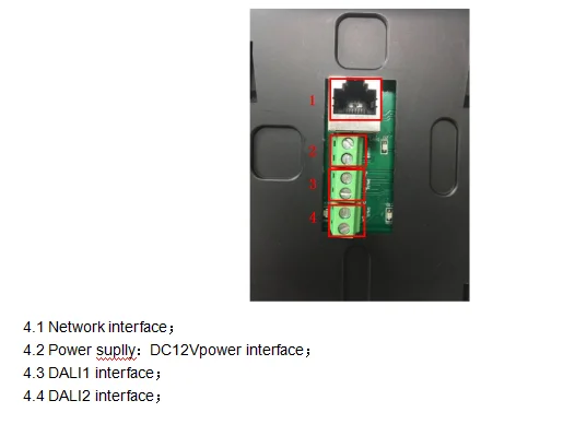 DALI Dimmer Switch Wall Panel - Touch Screen Lighting Control