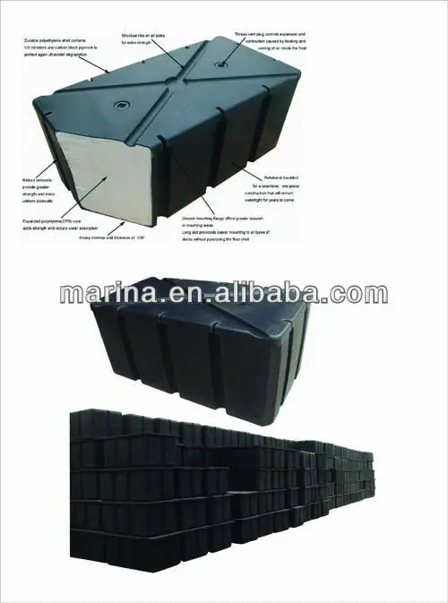 Stark Marina Plastic Pontoon Float - Durable & Buoyant