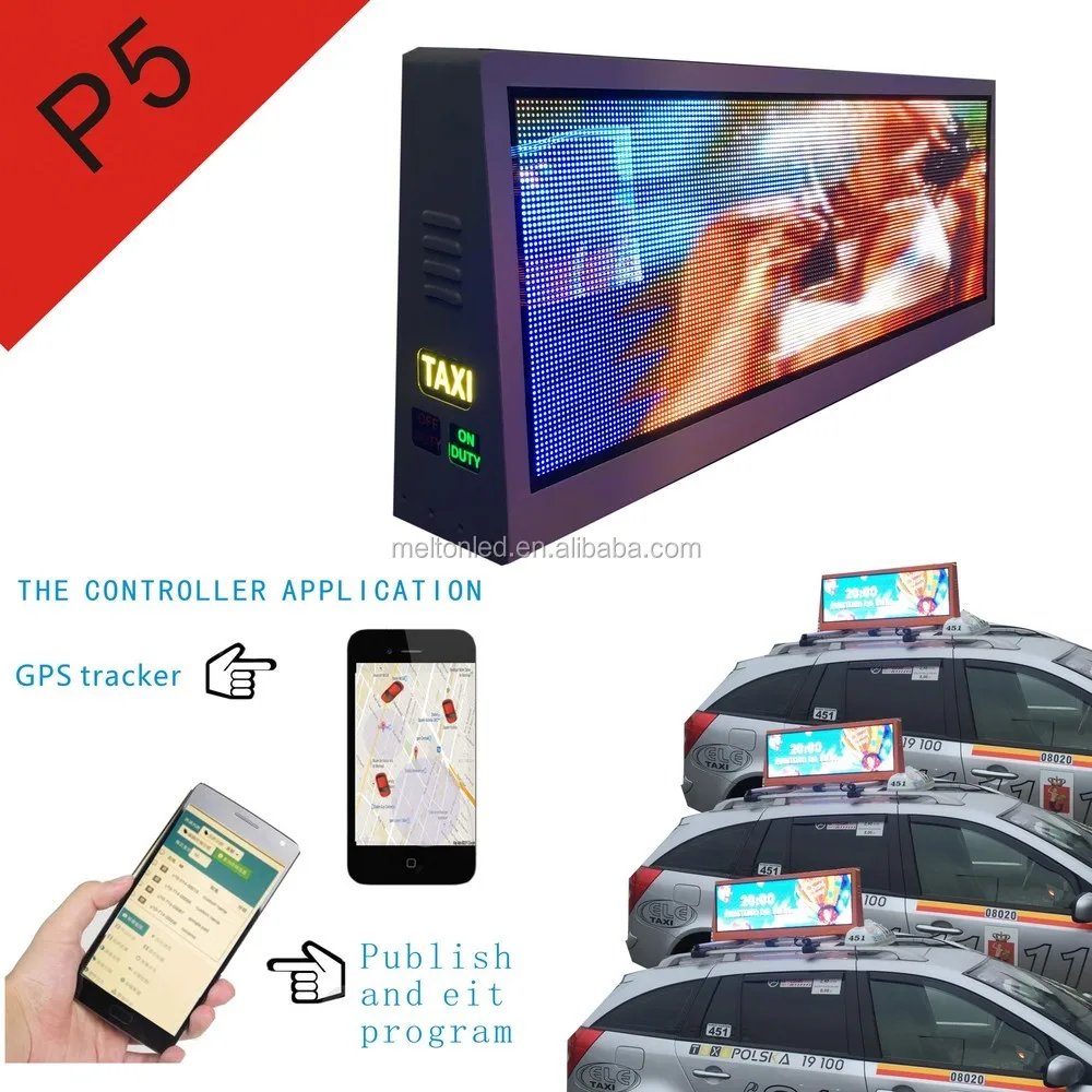 Led 3g/4g Di Taxi Tetto Display A Led/led Dello Schermo Di Pubblicità ...