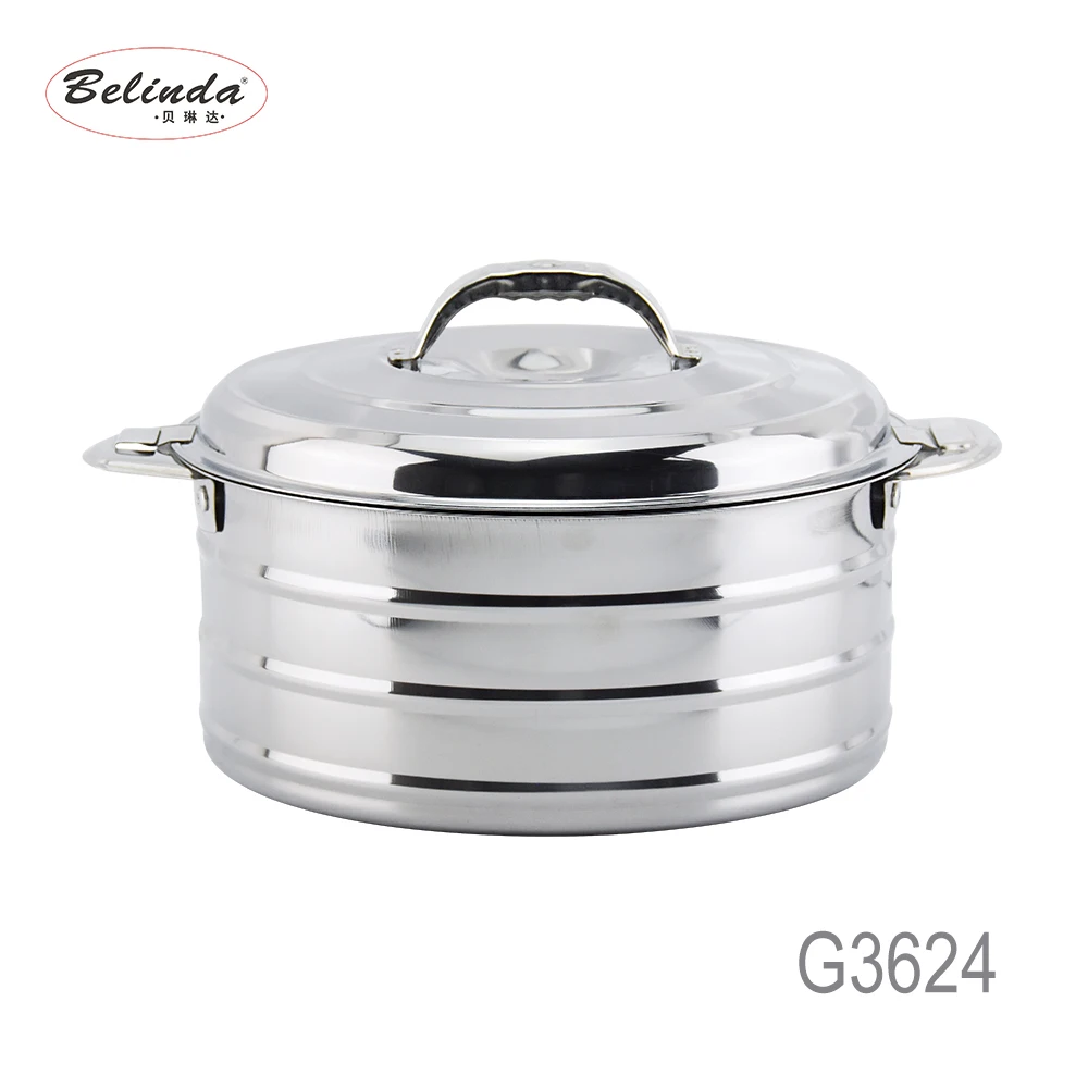 5 Pcs Cookware Set Keep Food Warm Stainless Steel Double Wall Pot With ...