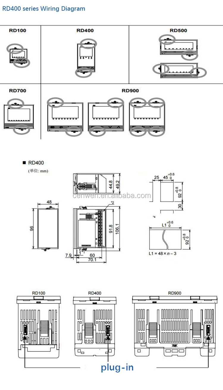 Rd400 Rkc Temperature Controller Manufacturers Rd400fj02-vn-4*1n-6n ...