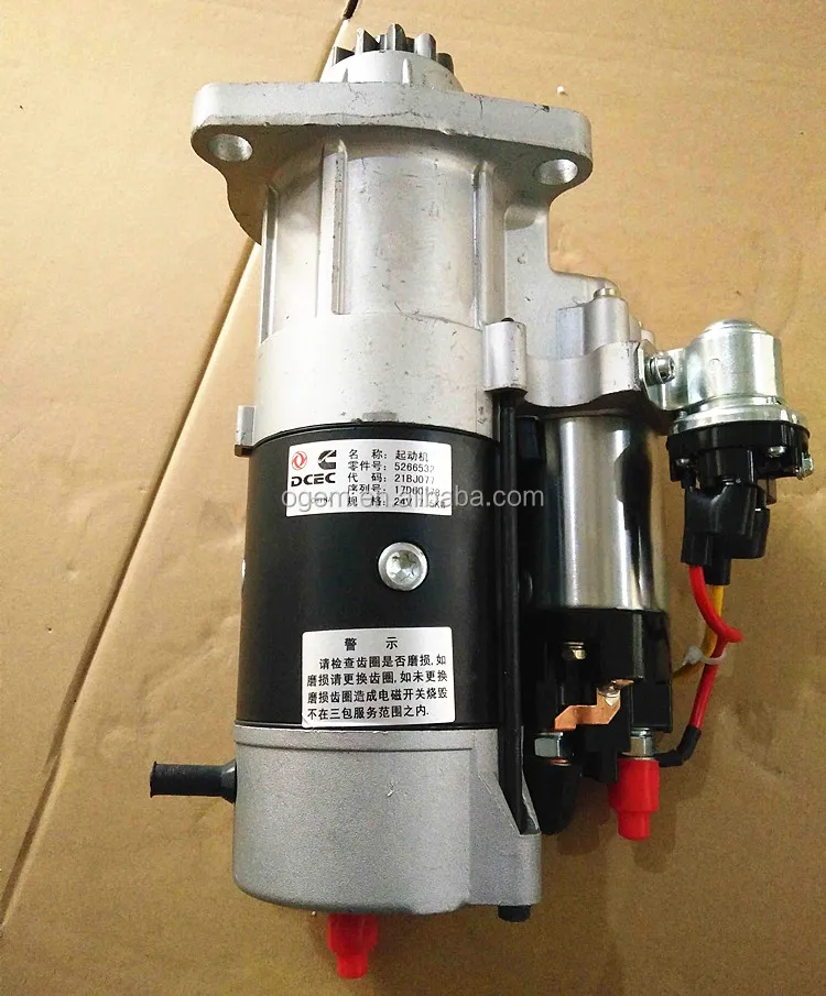 Original 24v Cummins Dcec 6ct Isc Qsc Isl Qsl Engine Starter 5266532 ...