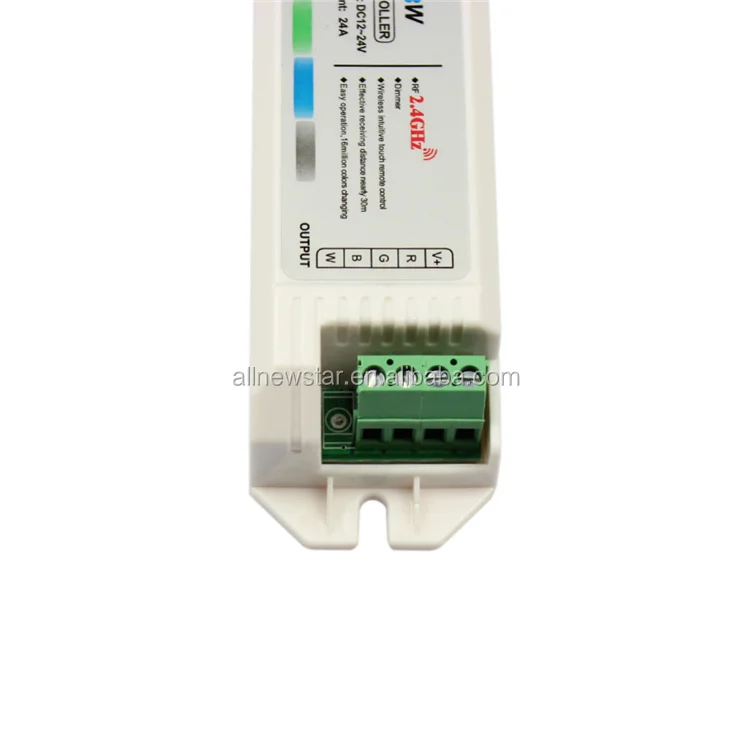Rgbw Led Controller Hub + Rf 2.4g Touch Remote + 4pcs 4 Zone Controller ...