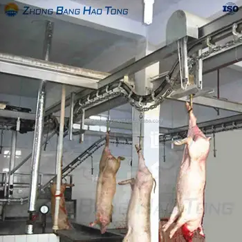 Pig Bleeding Conveyor For Big Size Pig Slaughterhouse Plant With 200 ...