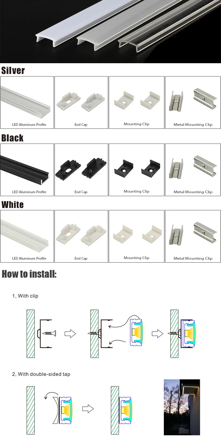 Wholesale Price U Led Channel Aluminum Profile Accessory