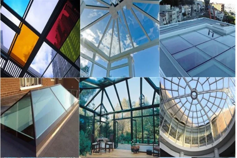 High Safety Architectural Roof Skylight Tempered Laminated Glass