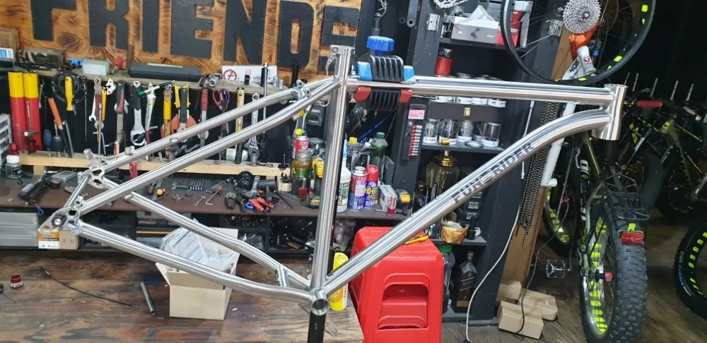 Titanium Fat Tire Bike Frame/mtb Snow Bike Frame - Buy Titanium Fat ...