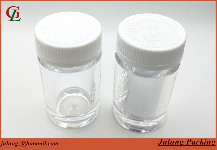 60CC Acrylic Capsule Bottle - Luxury Pharmaceutical Packaging