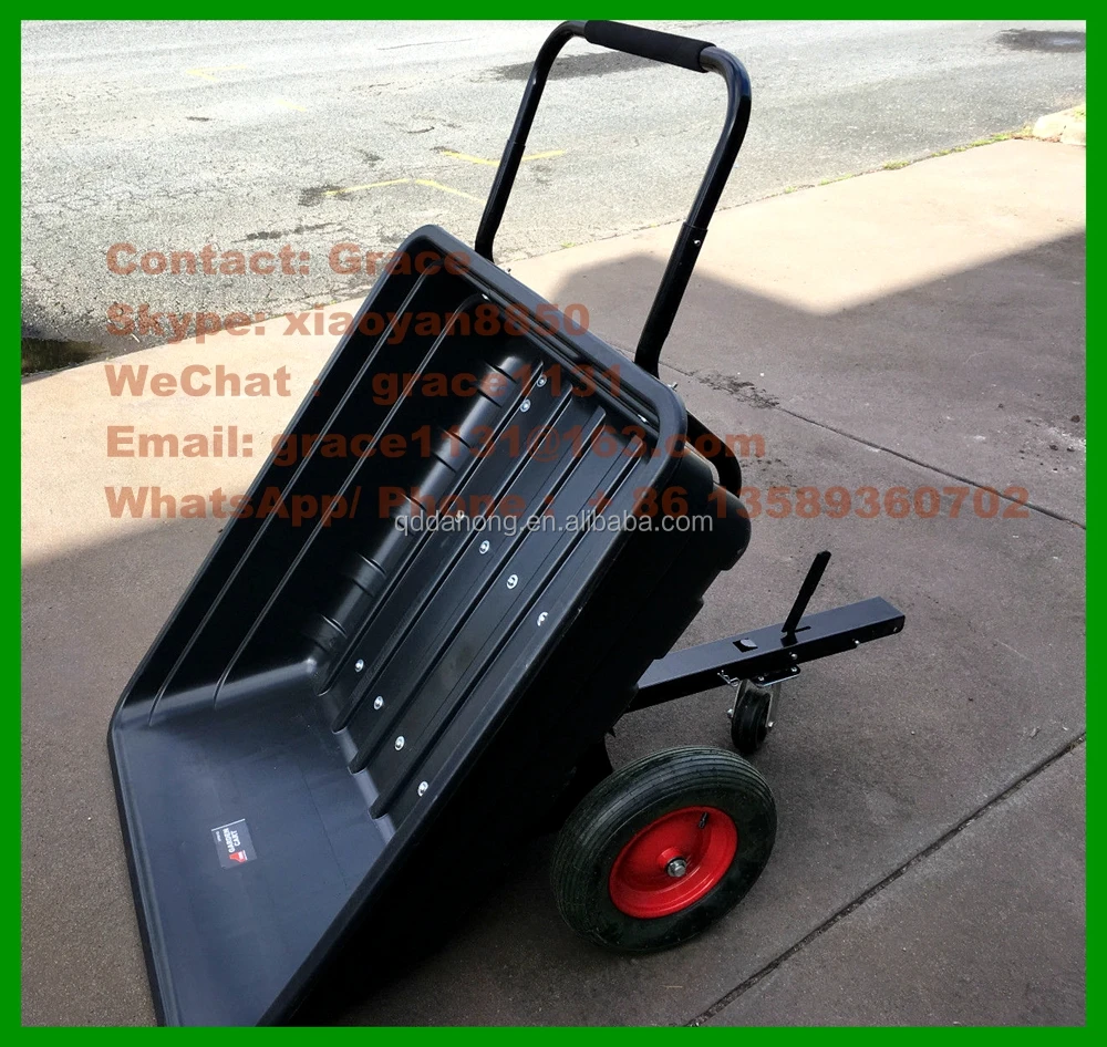 10 Cubic Foot Garden Tipcart Poly Tipper Cart Atv Dump Trailer With ...
