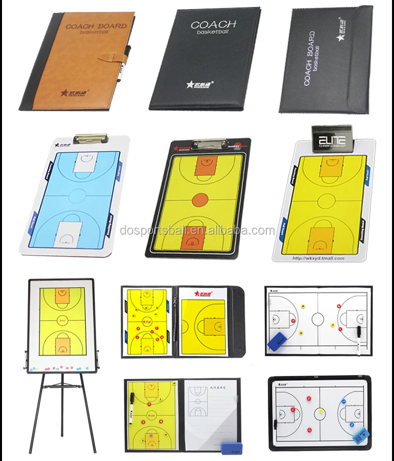 Aluminum Basketball Coach Board - Magnetic Training Aid