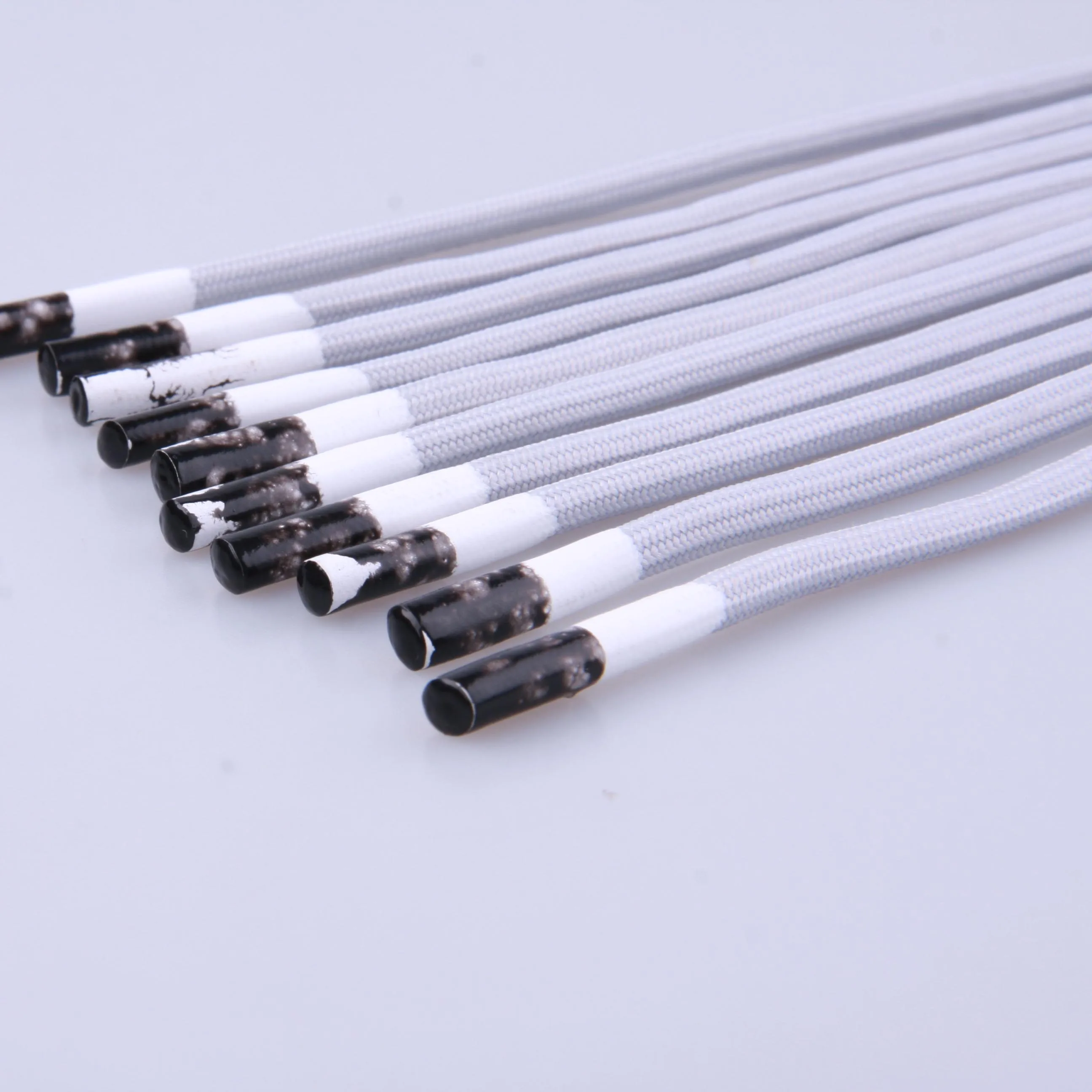 High Quality Drawcord with Printed Rubber Tipping for Garment Sportswear