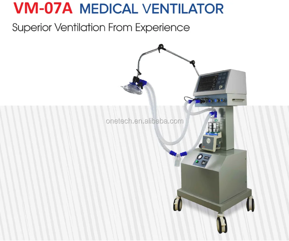Powerful 10.4'' Tft Display Screen Mobile Medical Ventilator Machine ...