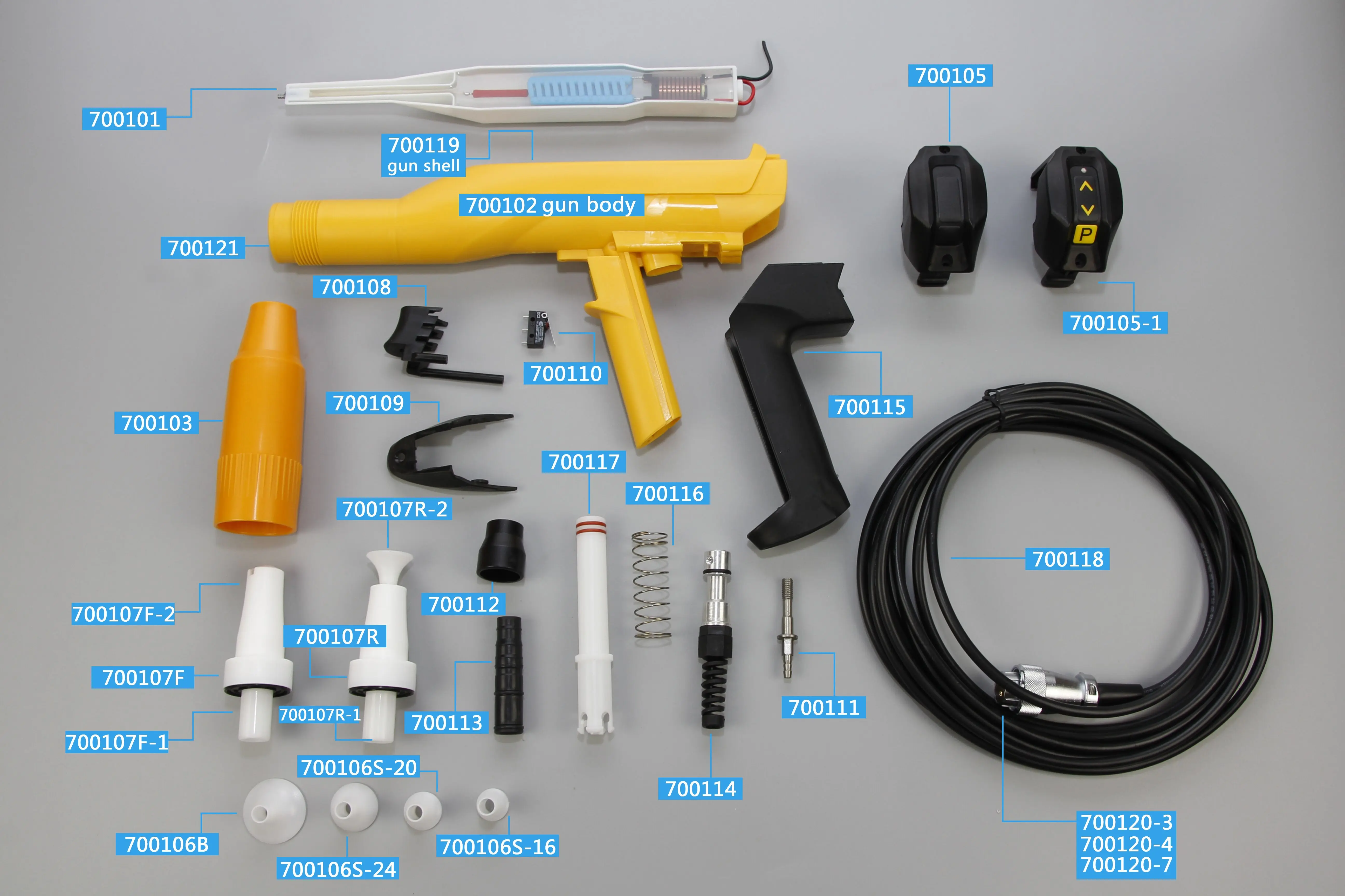 Powder Coating Gun Cascade 1007 231 ( Non Oem Part Compatible With ...