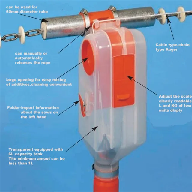 Pig Feeding System Hog Drop Feeder 6l - Buy Pig Farming Equipment,Pig ...