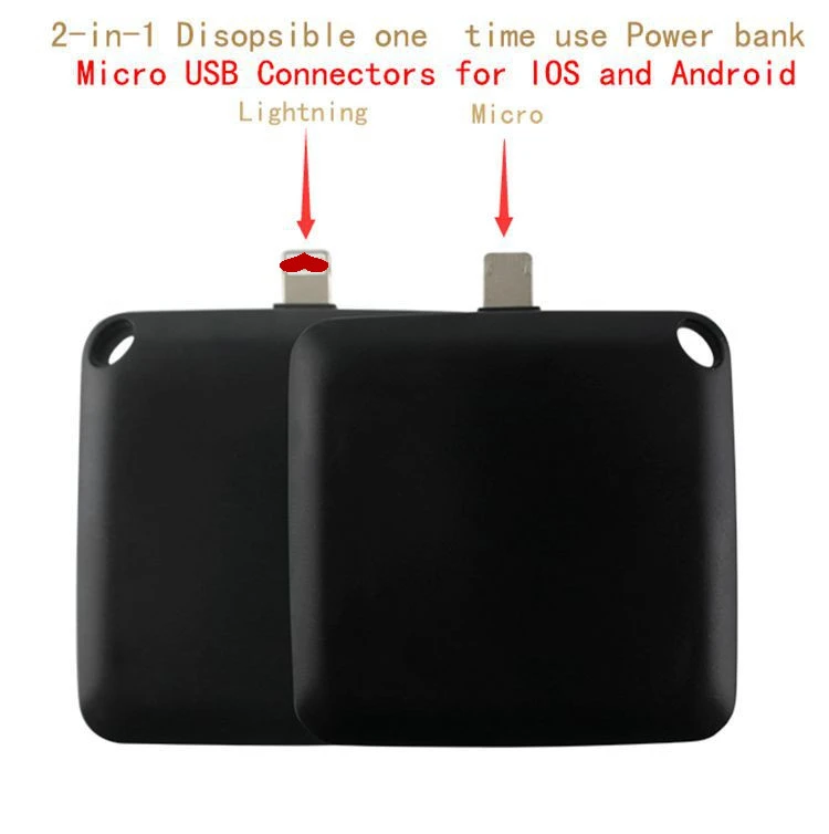 Emergency Rechargeable Power Bank - 1000mah Fast Charge