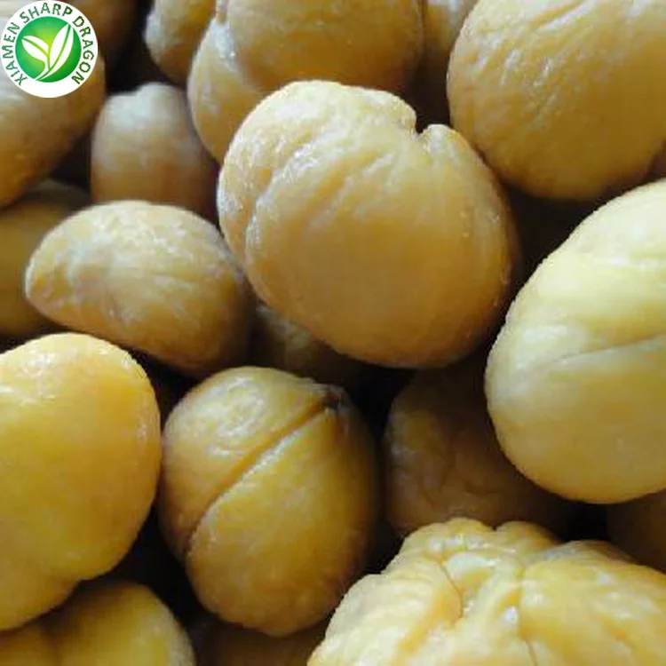 Frozen IQF Fresh Peeled Chestnuts - Edible SD Raw Chestnuts