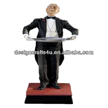 Old Man Resin Decorative Butler Statues - Buy Butler Table,Butler ...