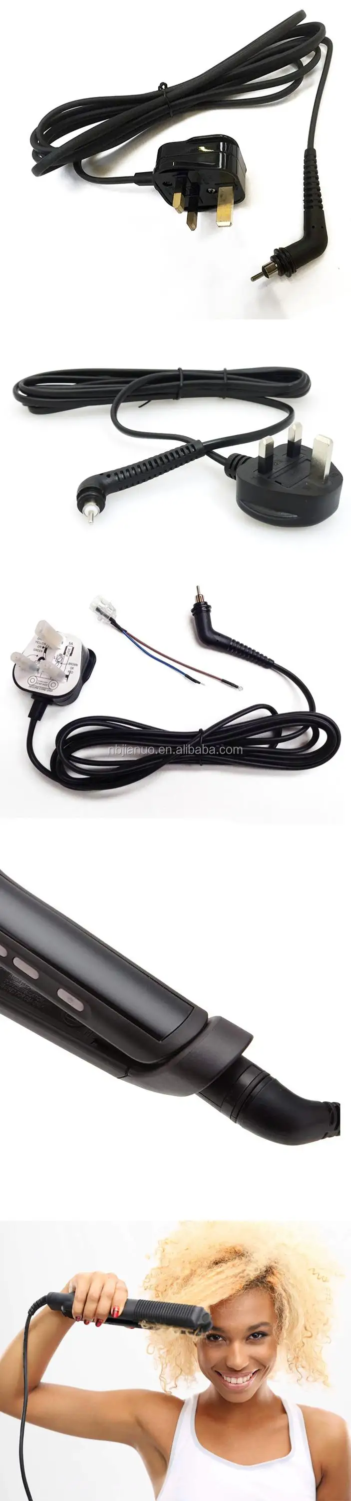 Swivel Power Cord for Hair Straightener & Curlers - JIANUO