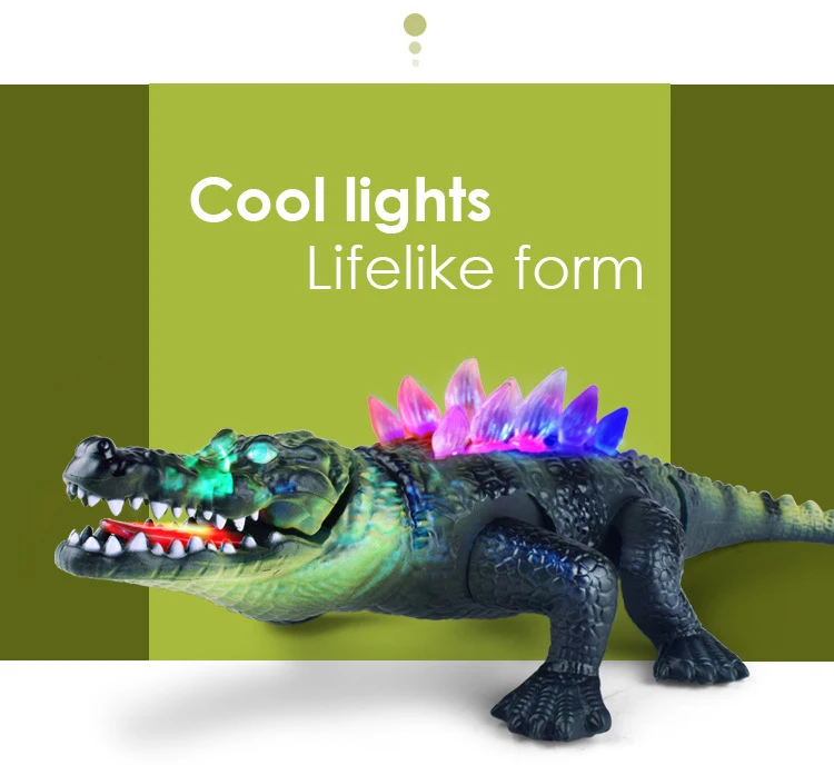 Electric Plastic Walking Crocodile Kids Toy Robot - Buy Crocodile Toy ...