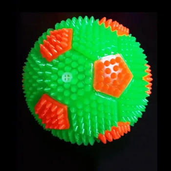 75mm Spiky Flashing Bouncing Soccer Ball Toys With Sound And Led Light ...