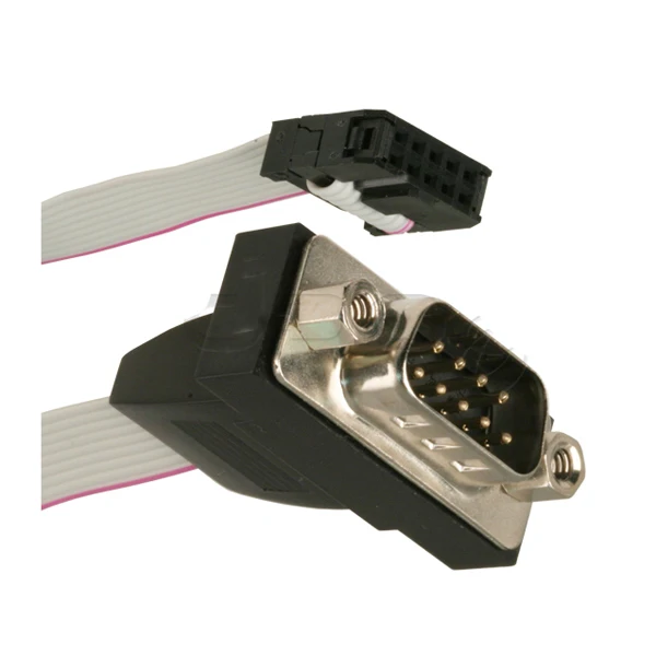 Ul 2678 30awg 1.27mm Idc Socket Connector 10 Pin D-sub Flat Cable - Buy ...