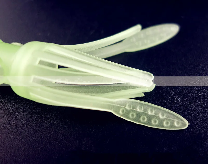 Rubber Skirt Lure 8g 10cm Fishing Octopus Luminous Squid Lures Glow Soft Squid Skirts Lure - Buy ...